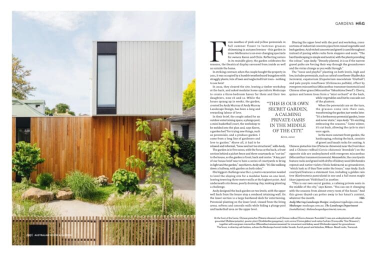 Our Inner Melbourne Home & Landscape in The Media - Modscape